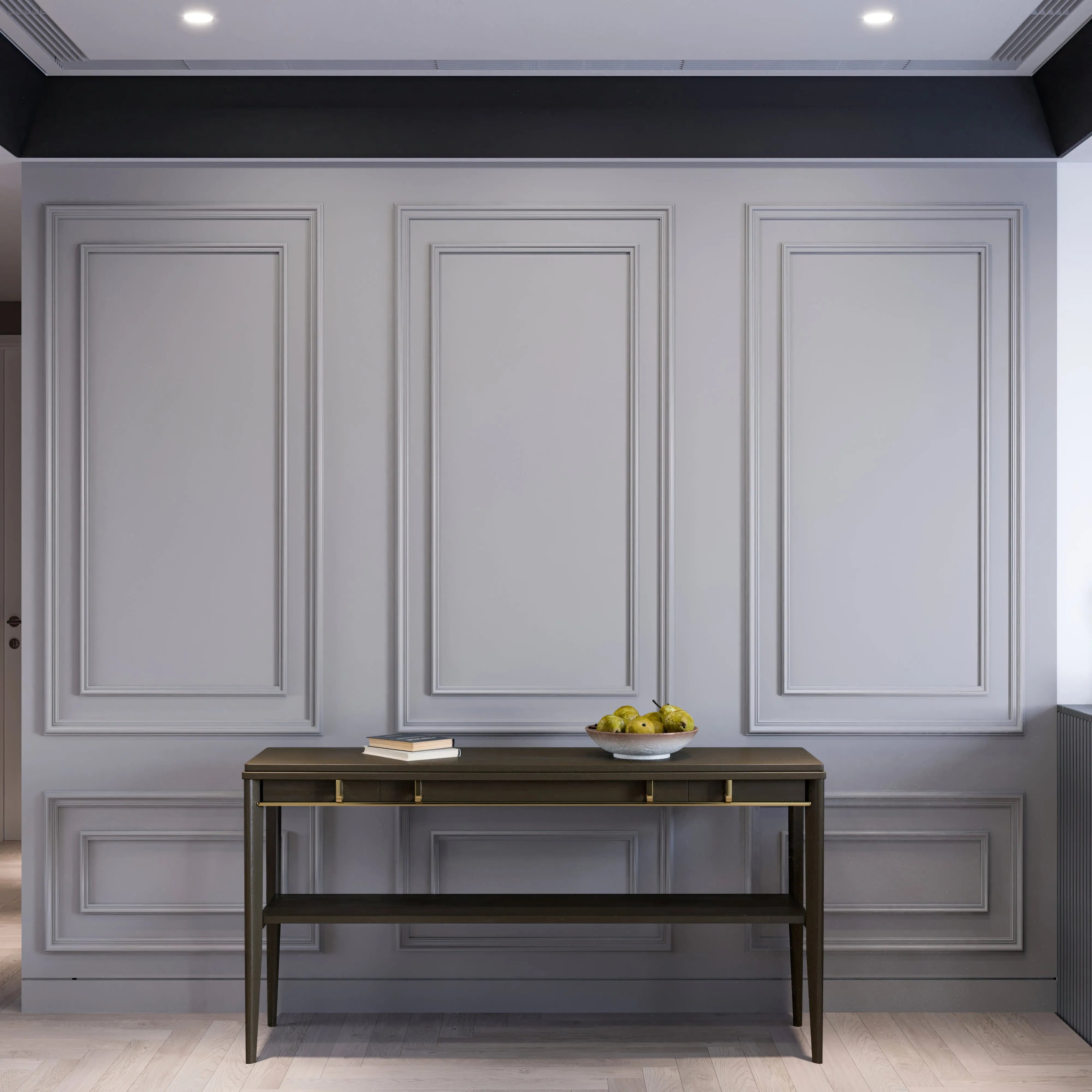 Accent Wall Molding Kit - Ready to Assemble, 3 Upper and 3 Bottom ...